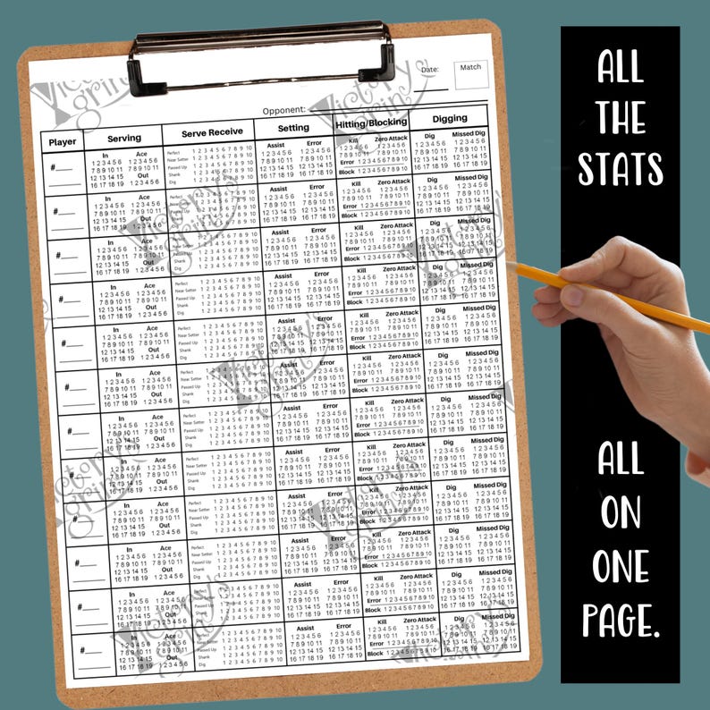 ALL STATS - Serving, Passing, Setting, Hitting/blocking & Digging ...