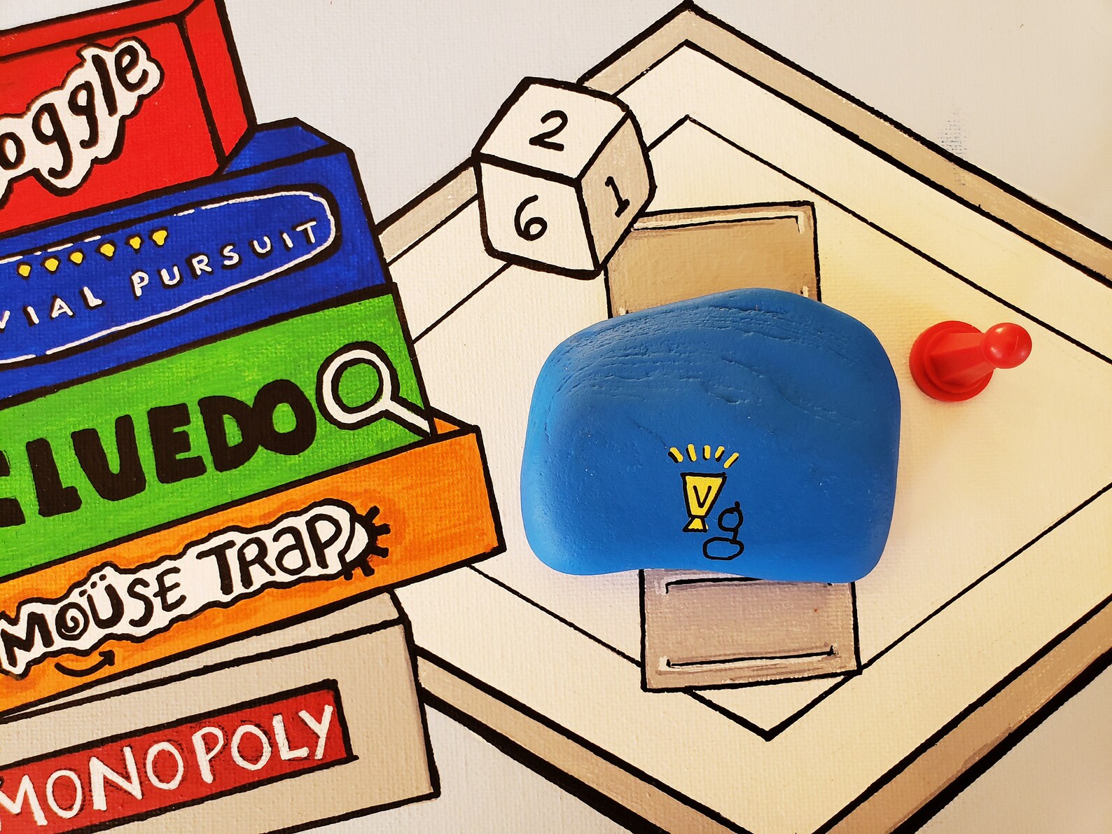 Sorry! Board Game Painted Rock // Sorry! // Board Game // Unique ...