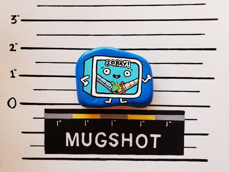 Sorry Board Game Painted Rock // Sorry // Board Game // - Etsy