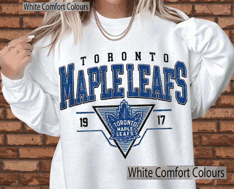 Comfort Colors Toronto Maple Leafs Sweatshirt, Crewneck Toronto Maple Leafs Shirt, Jersey Hockey ...