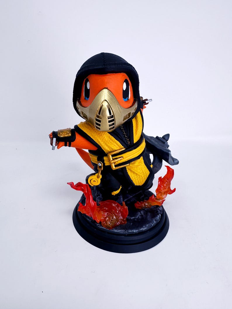 Scorpion Charmander Figure - Etsy
