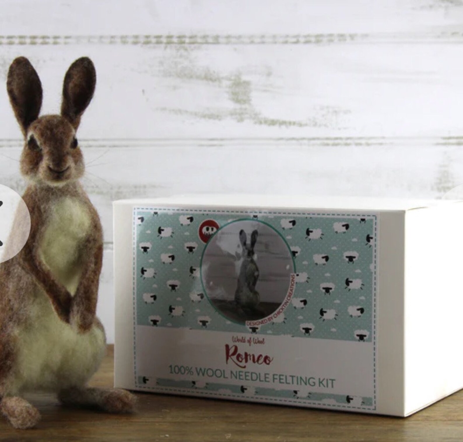 Romeo the Rabbit Needle Felting Kit FREE SHIPING - Etsy