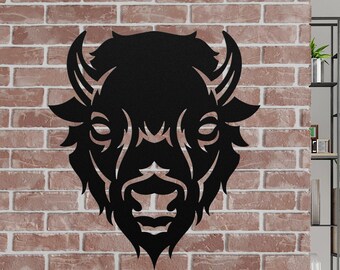 Metal Buffalo Wall Art - Etsy