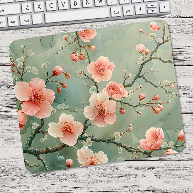 Mouse Pad Cherry Blossom - Etsy