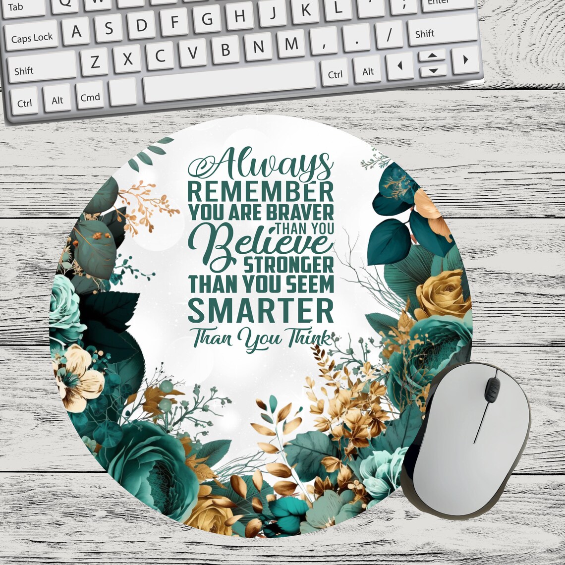 Always Remember Inspiration Affirmation Teal Blue Rose Flower Digital ...