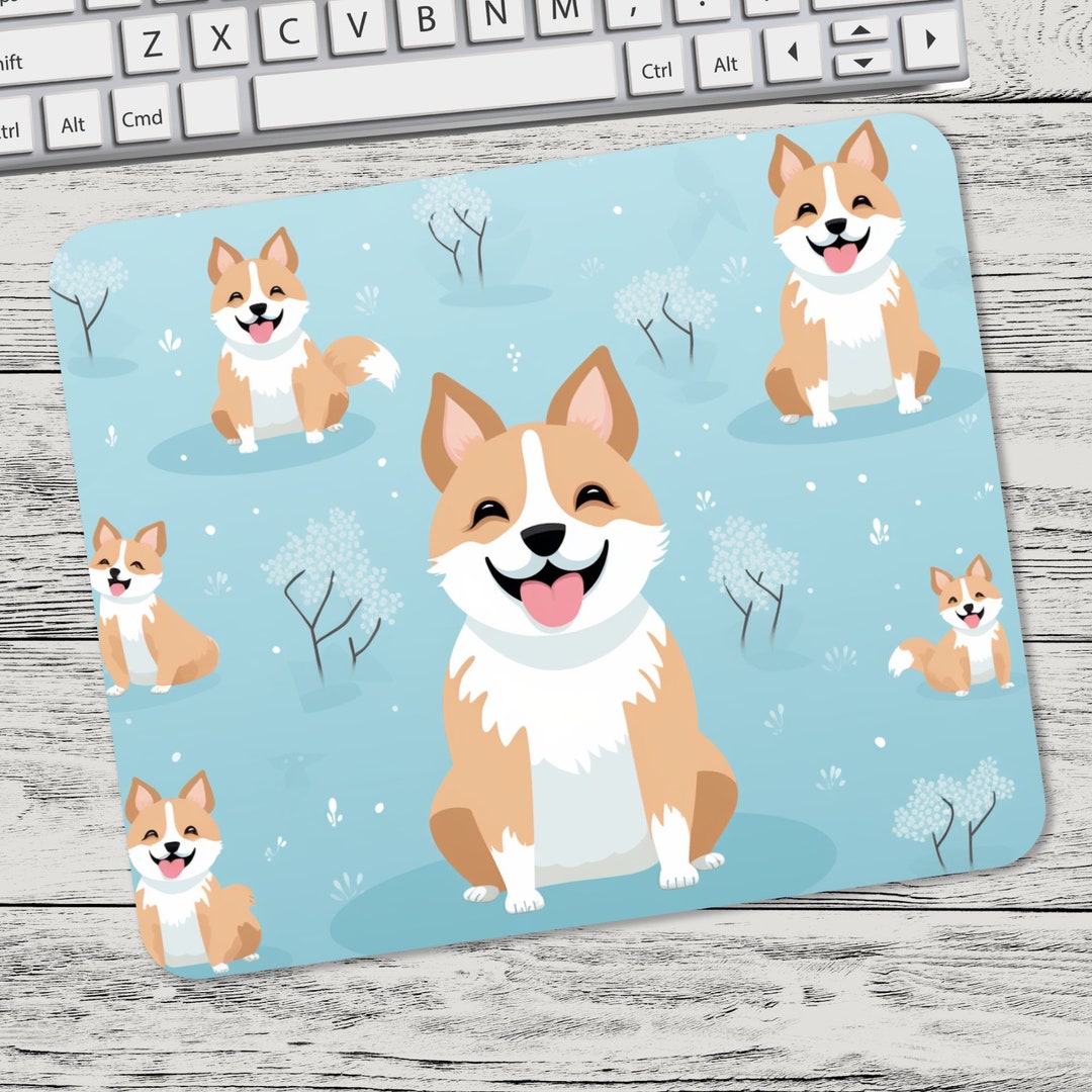Cute Akita Mouse Pad Sublimation Design, Mouse Pad Sublimation, Square ...