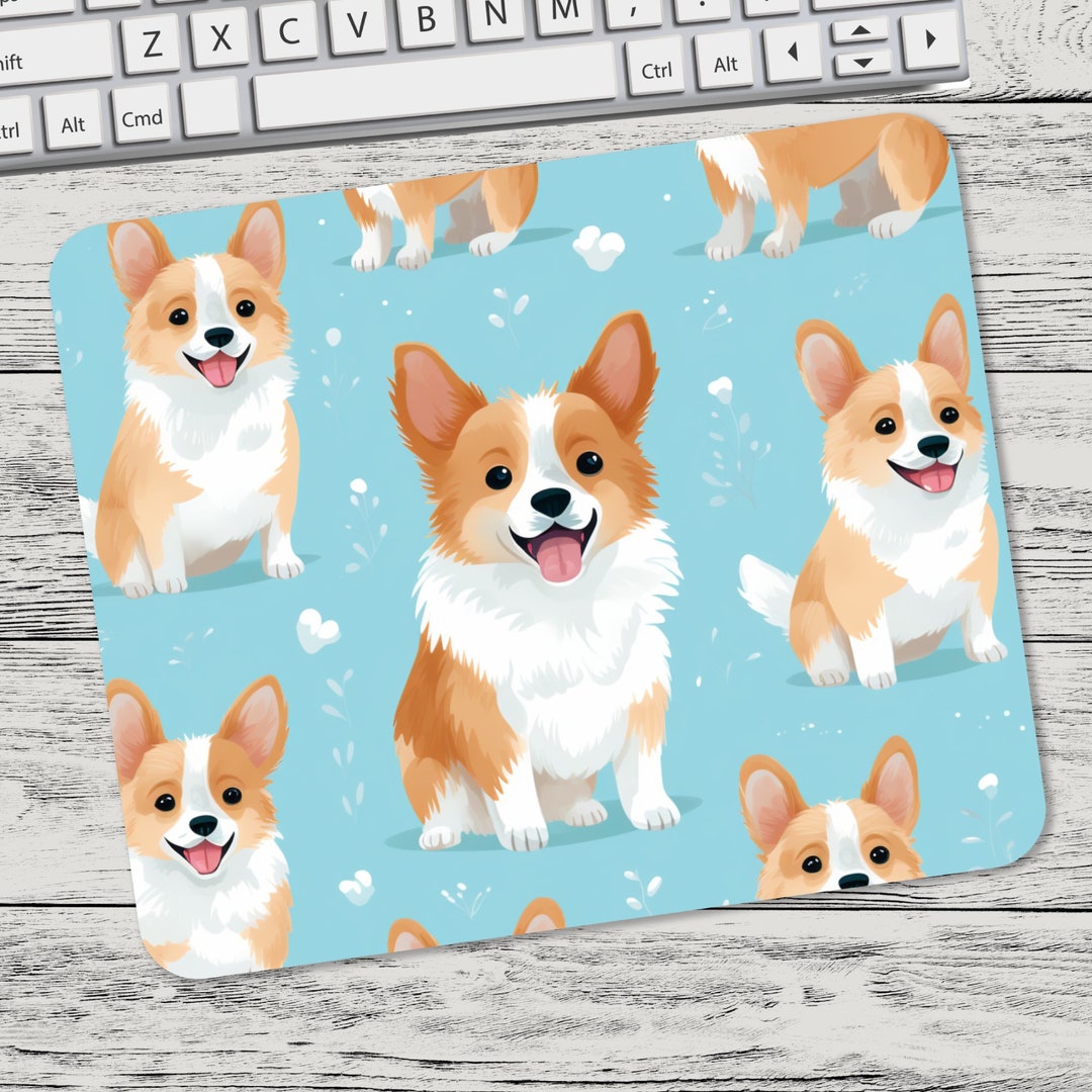 Cute Corgi Mouse Pad Sublimation Design, Mouse Pad Sublimation, Square ...