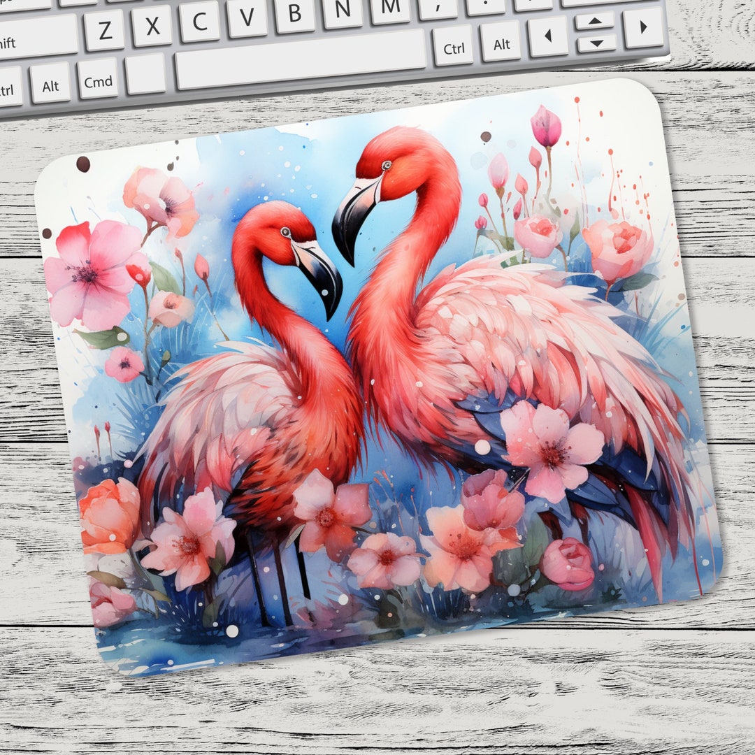 Flamingo Family Baby Mouse Pad Sublimation, Square Mouse Pad Template ...