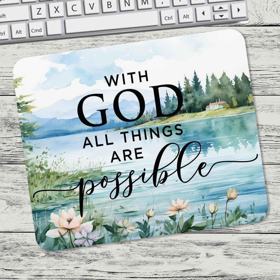 Bible Verse Mouse Pad Sublimation Square Mouse Pad Template Digital ...