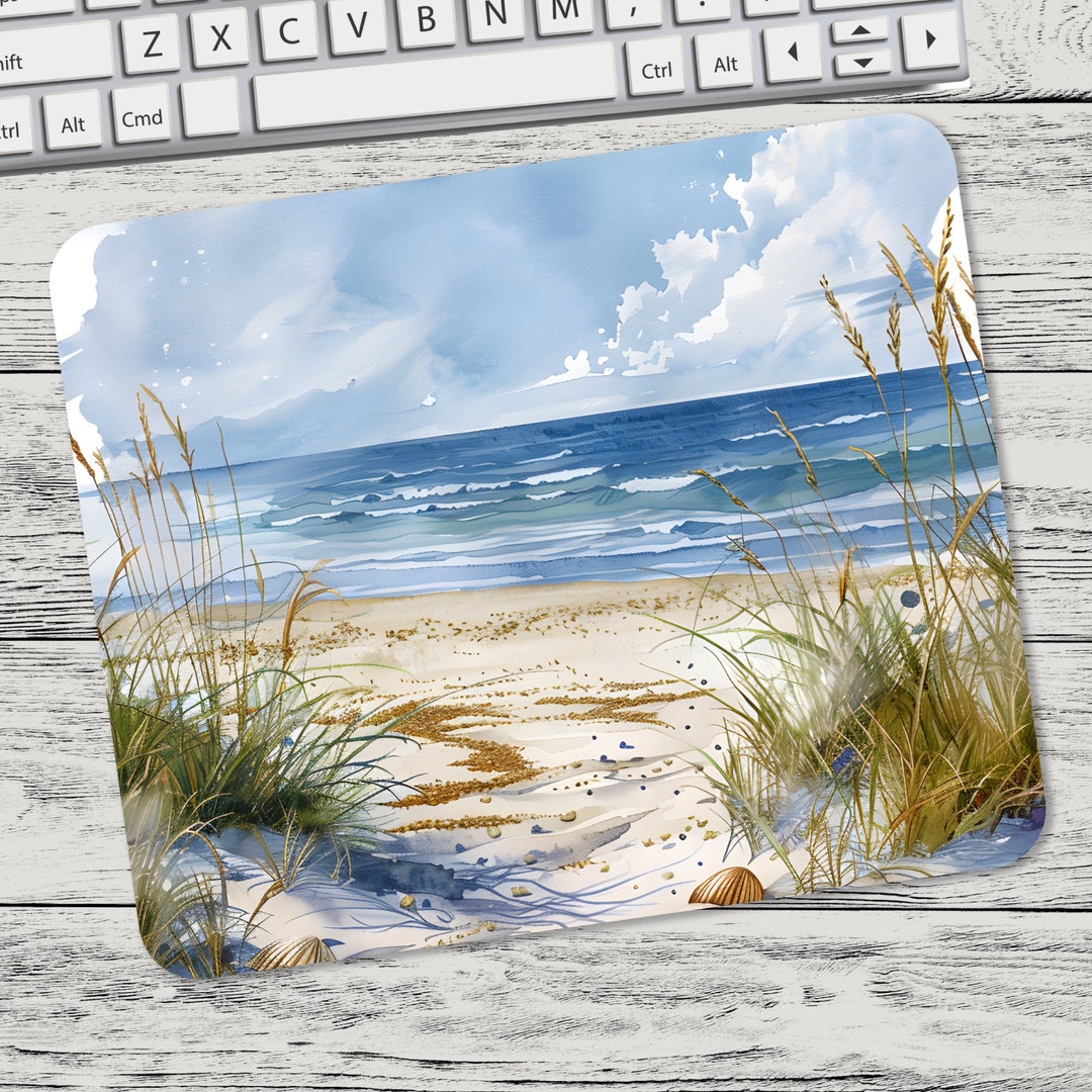 Beach Grass Ocean Mouse Pad Sublimation Design, Mouse Pad Sublimation ...