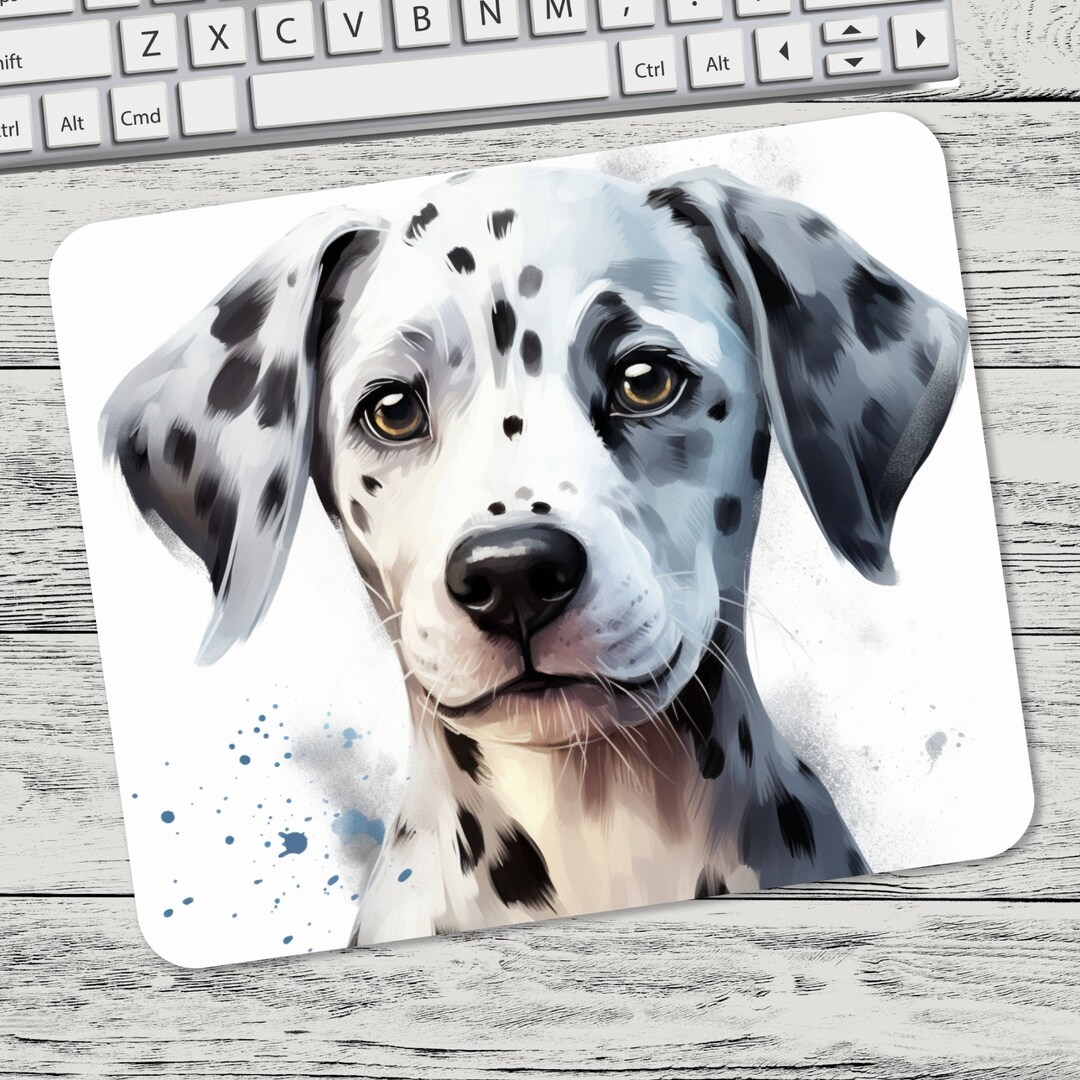 Cute Dalmation Mouse Pad Sublimation, Square Mouse Pad Template Digital ...