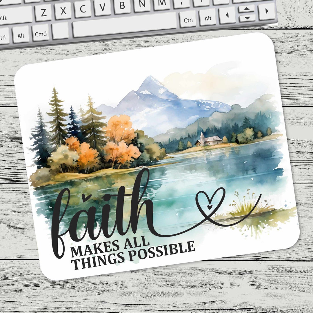 Bible Verse Mouse Pad Sublimation Square Mouse Pad Template Digital ...