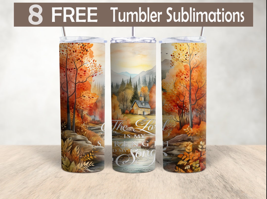 Autumn Trees Church the Lord Christian Religious Sublimation Design ...
