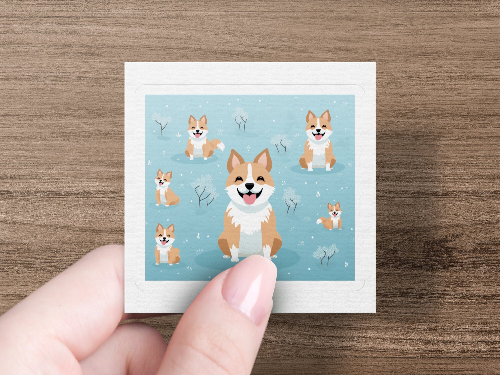 Cute Akita Mouse Pad Sublimation Design, Mouse Pad Sublimation, Square ...