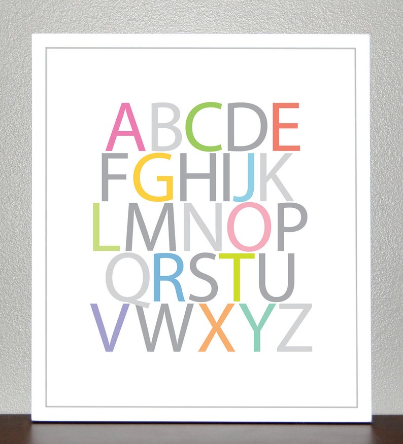 Alphabet Poster- 11x14 - Etsy