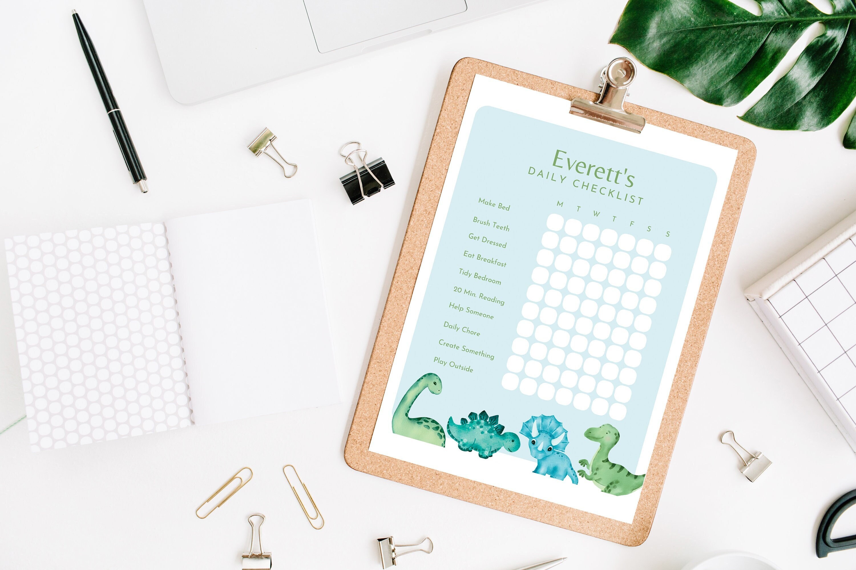 Editable Dinosaur Chores and Reward Chart, Daily Routine Chart - Etsy