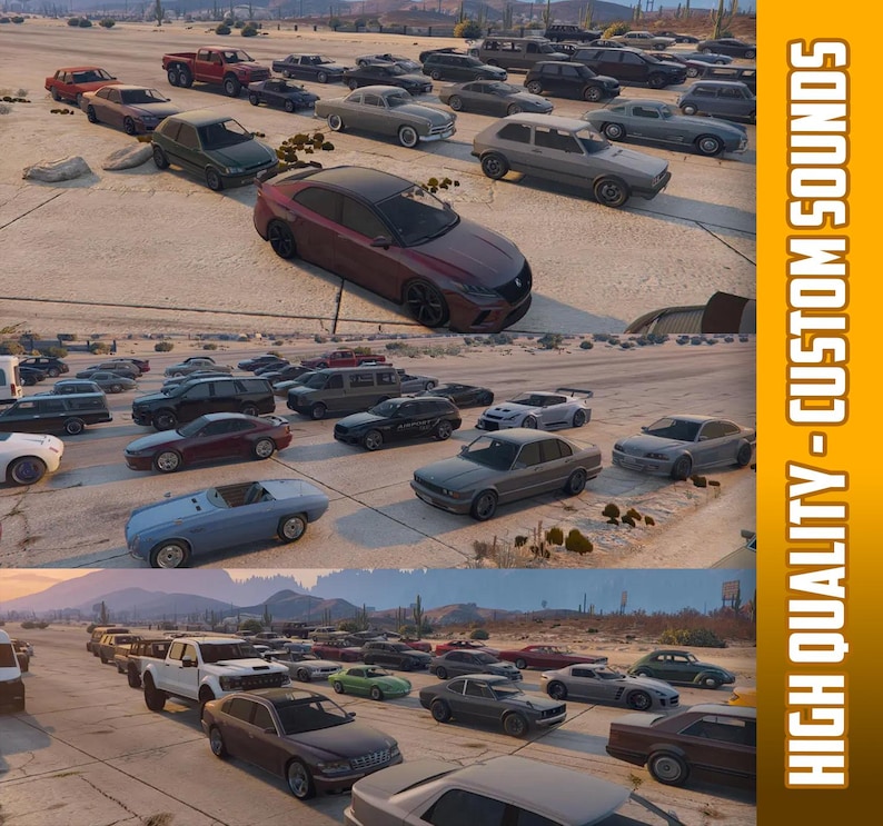 Fivem Vehicle Pack: 90 Lore-friendly Cars With Custom Engine Sounds - Etsy