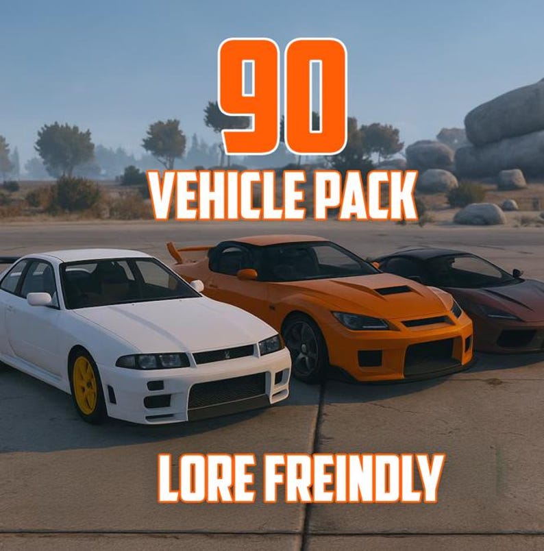 Fivem Vehicle Pack: 90 Lore-friendly Cars With Custom Engine Sounds - Etsy