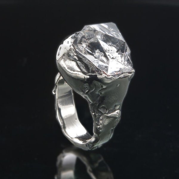 Raw Diamond Ring - Etsy