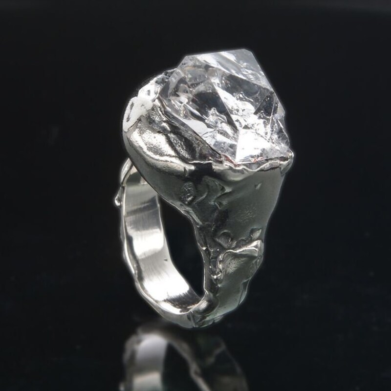 Rustic Diamond Ring - Etsy