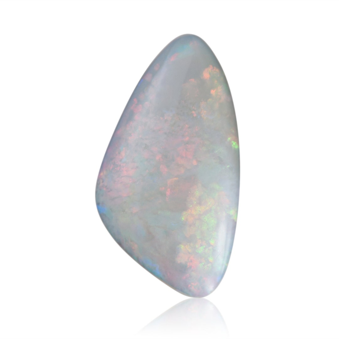Hot Pink White Opal Clam Shell Cabochon 2.28ct, Double-sided Fancy ...