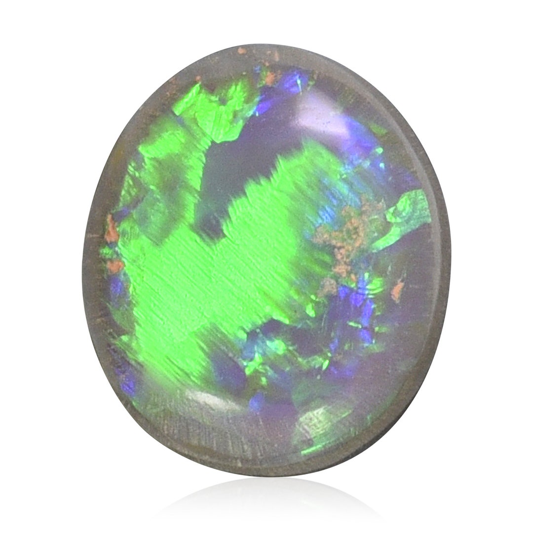 Lime MOON Stone Oval, Large Flashfire Opal Cabochon, Opal Ring Stone, 0 ...
