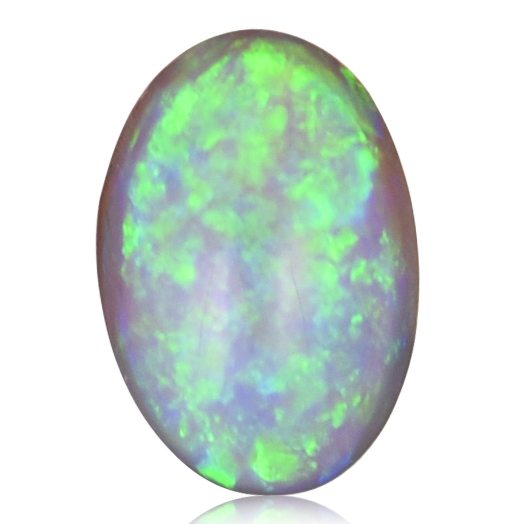 RIGEL Stars, Australian Opal Ring Stone, 0.66 Carat, Natural Semi Black Opal Engagement Ring ...