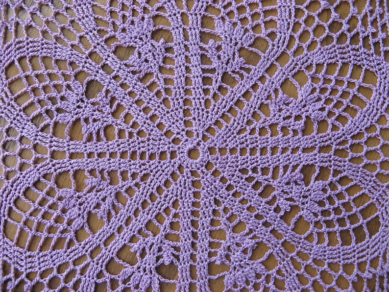 Round 16 Inch Pale Crocus Doily | Etsy