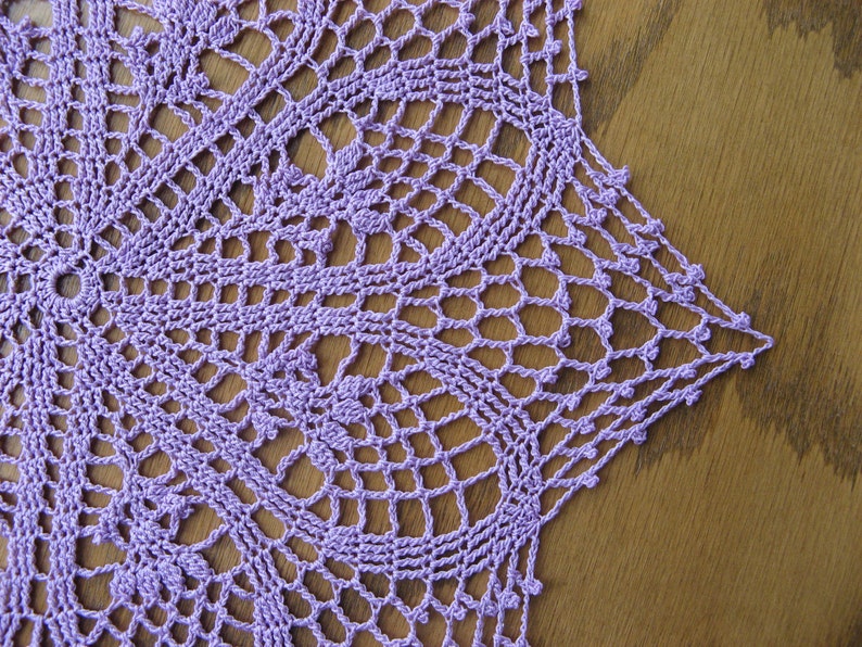Round 16 Inch Pale Crocus Doily | Etsy