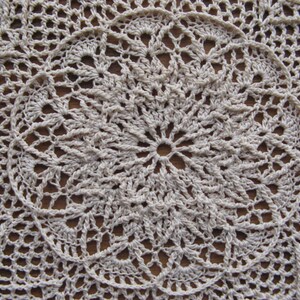 Extravagant Crochet Round Ecru Pineapple Doily - Etsy