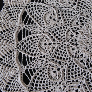 Extravagant Crochet Round Ecru Pineapple Doily - Etsy