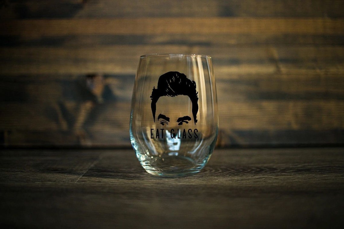 Schitt's Creek Wine Glass Eat Glass Wine Glass David - Etsy