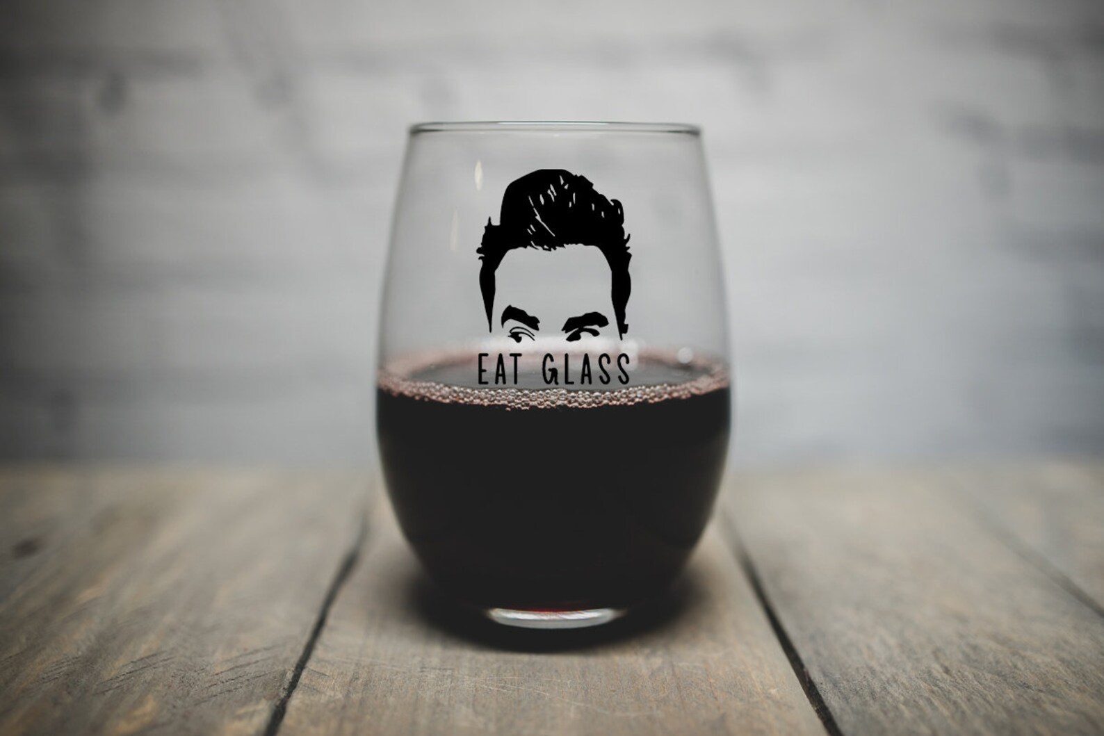 Schitt's Creek Wine Glass Eat Glass Wine Glass David - Etsy