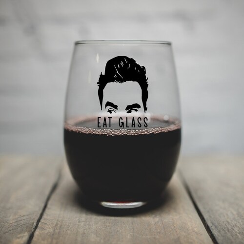 Schitt's Creek Wine Glass Eat Glass Wine Glass David | Etsy