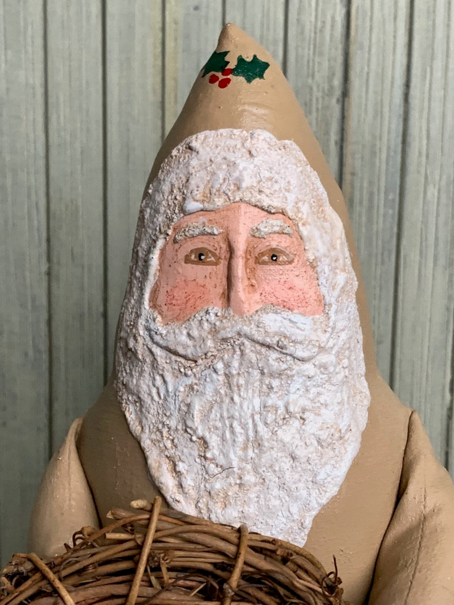 Santa, Primitive Santa, Vintage Inspired Santa, Holiday Decorating ...