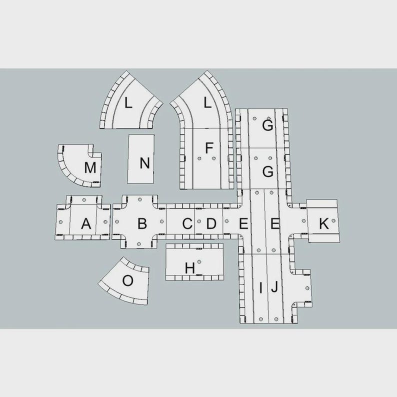 HO Scale Modular Road Sections (1:87 Scale) - Etsy