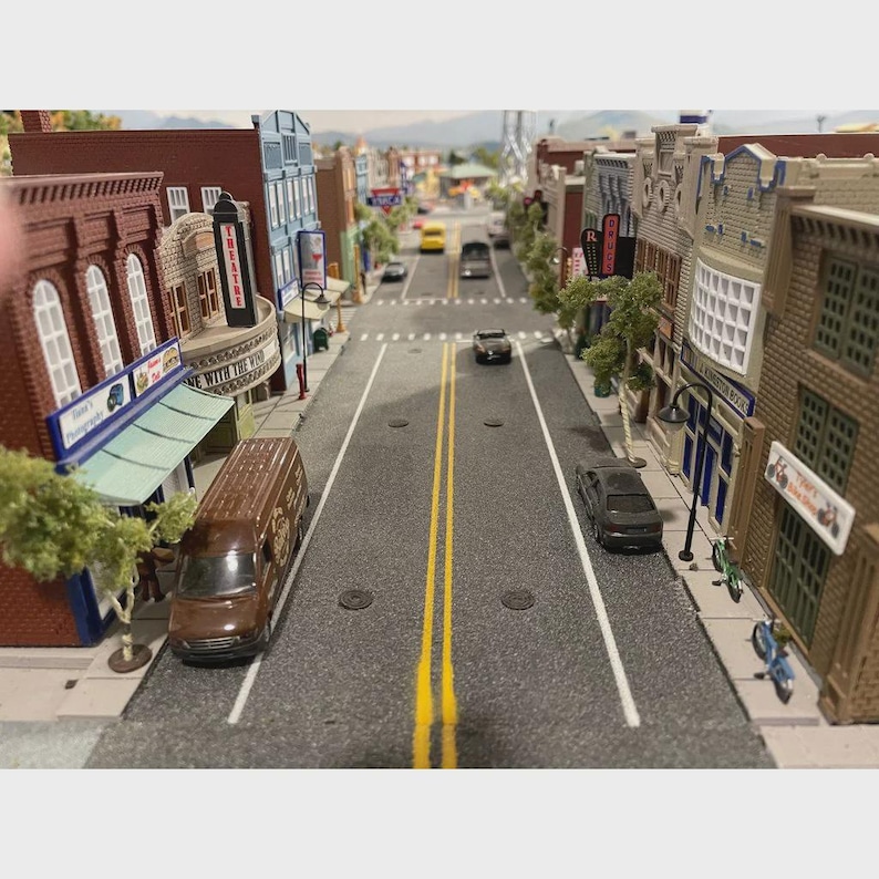 HO Scale Modular Road Sections (1:87 Scale) - Etsy