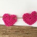 Pink Rustic Heart Garland Bridal Shower Country Heart Decor - Etsy