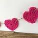 Pink Rustic Heart Garland Bridal Shower Country Heart Decor - Etsy