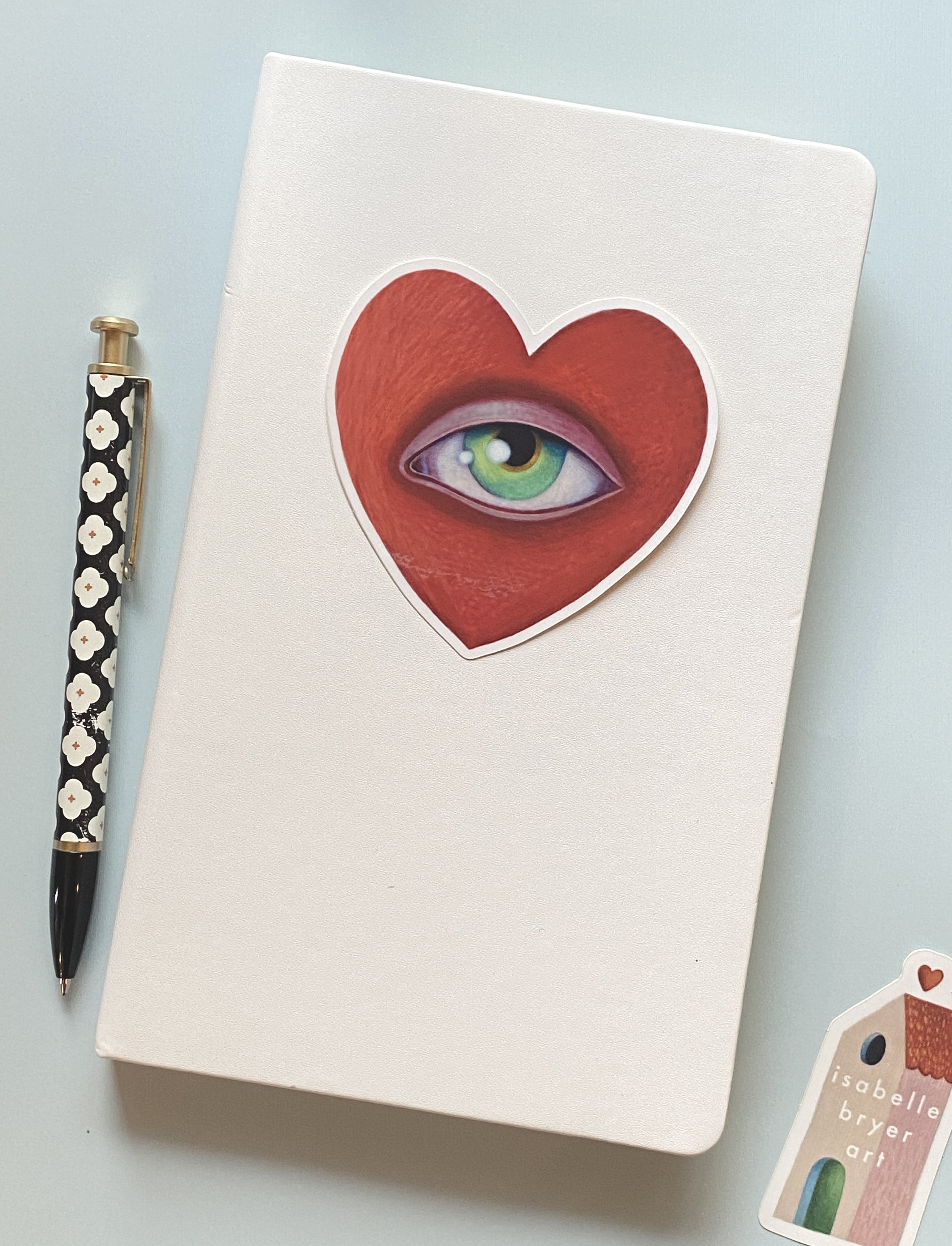 Heart and Eye High Quality Vinyl Sticker Eye Love You - Etsy