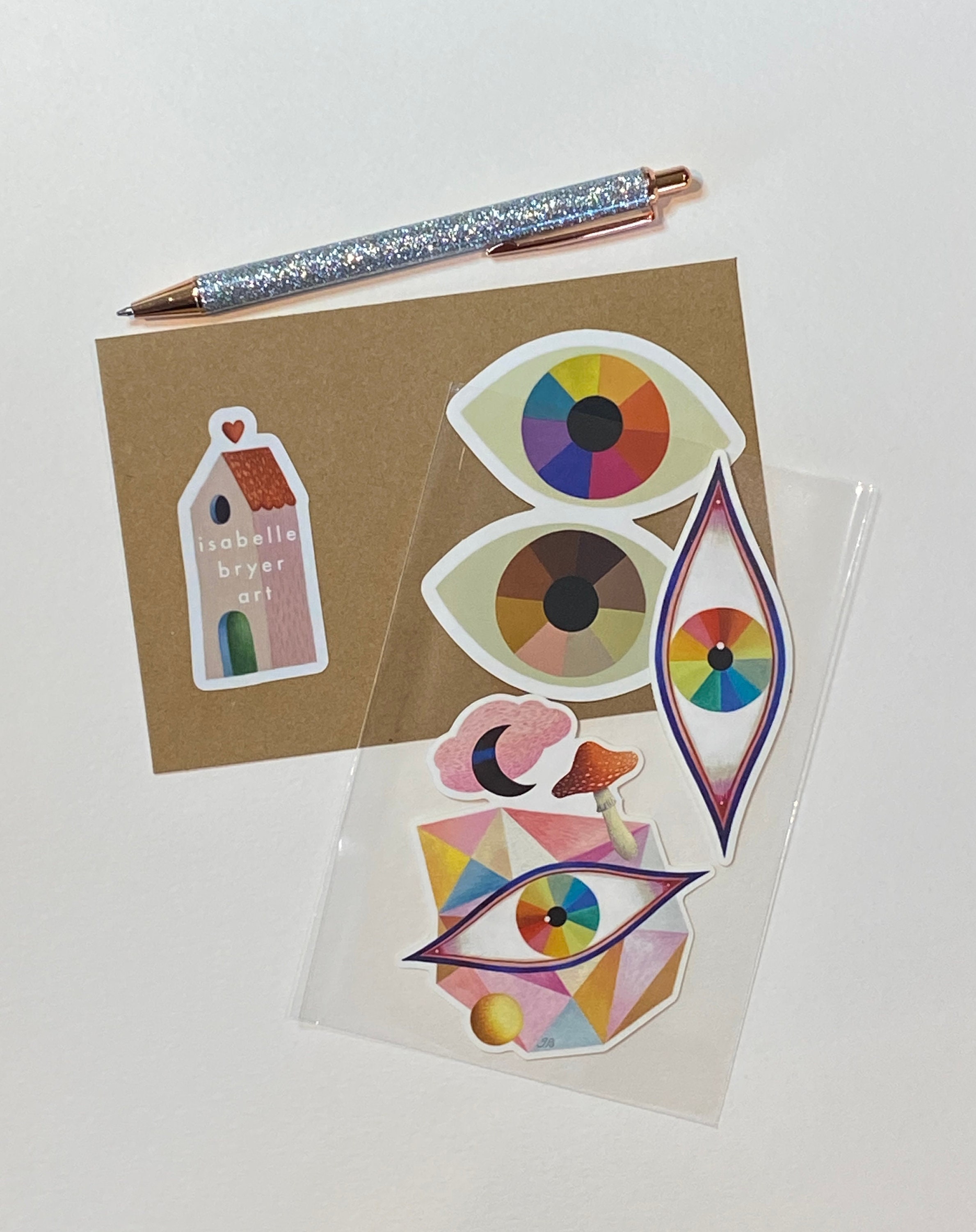 Rainbow PRIDE Sticker Pack, 3 Large Vinyl Rainbow Stickers psychedelic ...