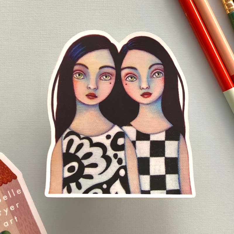 Cute Girl Stickers - Etsy