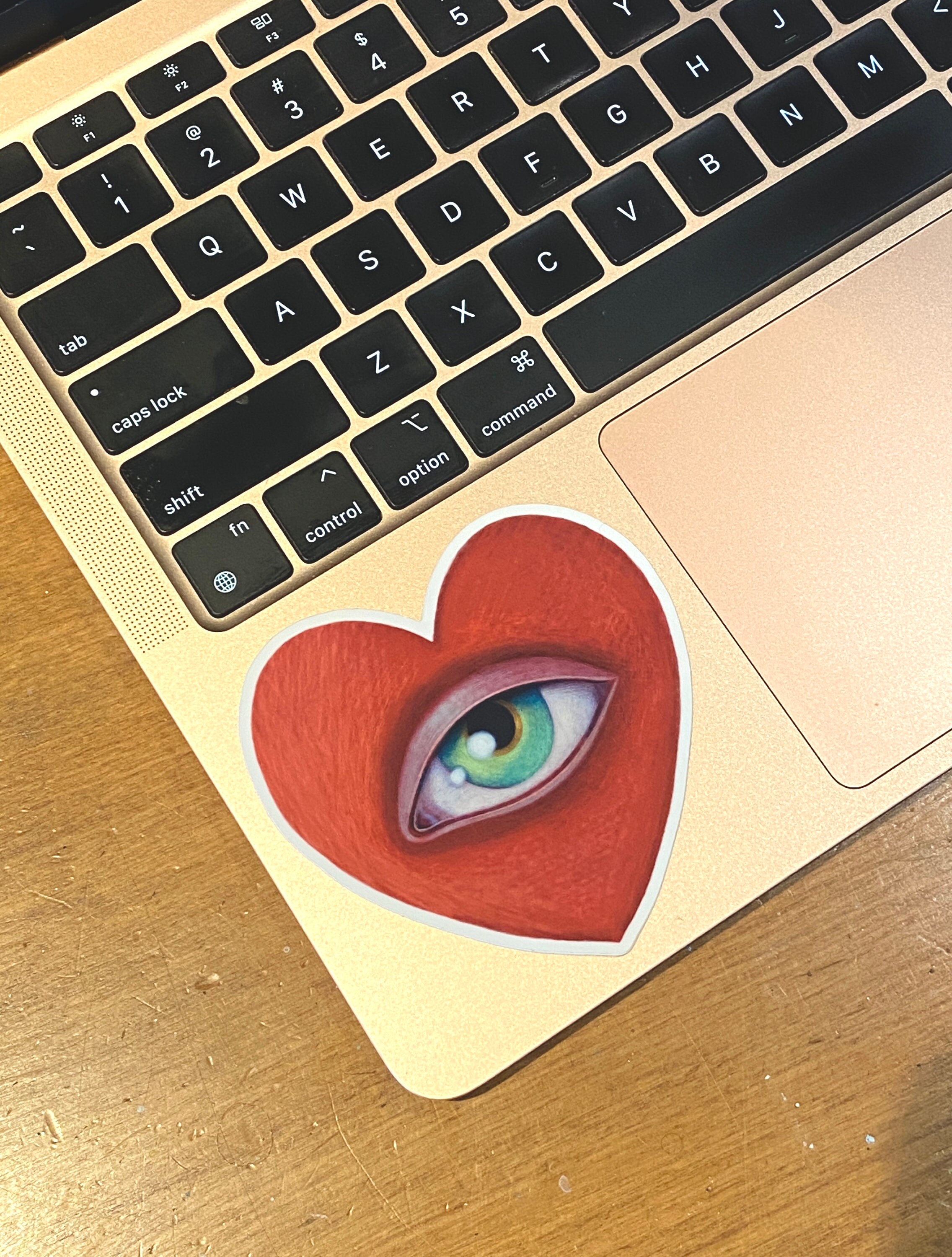 Heart and Eye High Quality Vinyl Sticker Eye Love You - Etsy