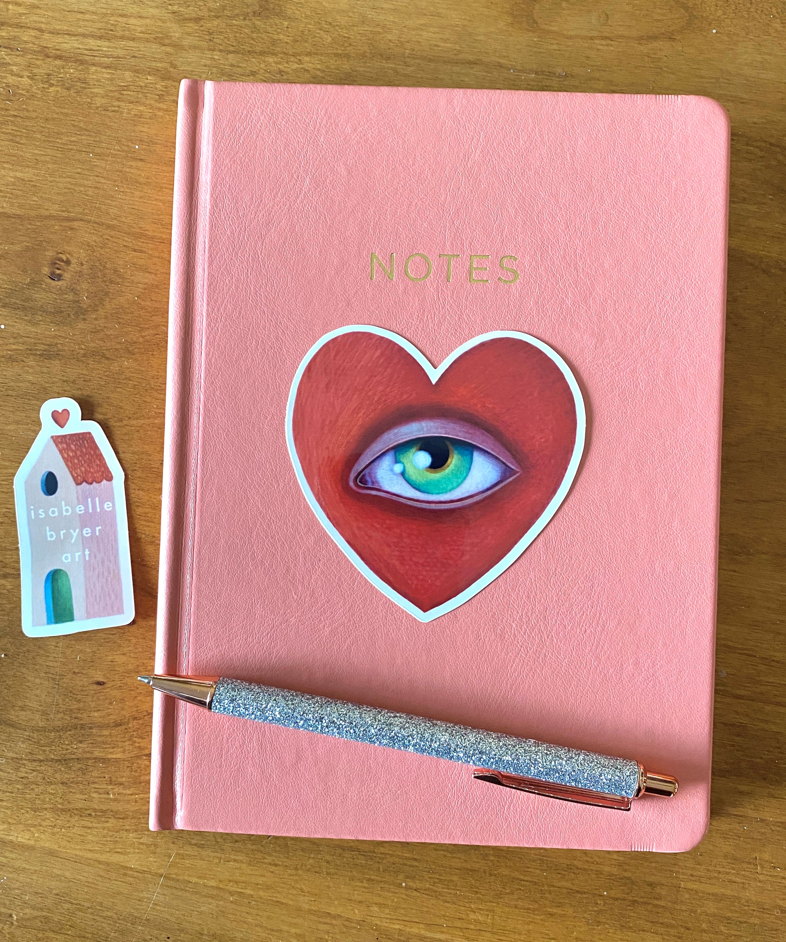 Heart and Eye High Quality Vinyl Sticker Eye Love You - Etsy