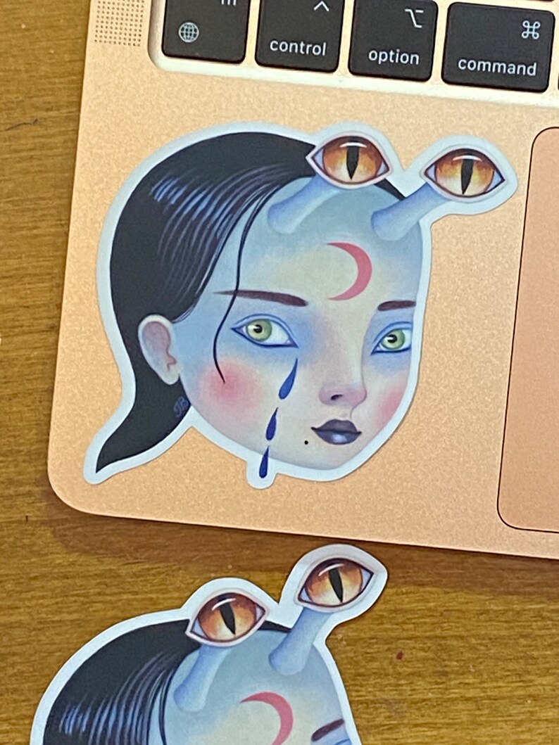 Alien Sticker Sci-fi Sticker Design alien Being - Etsy