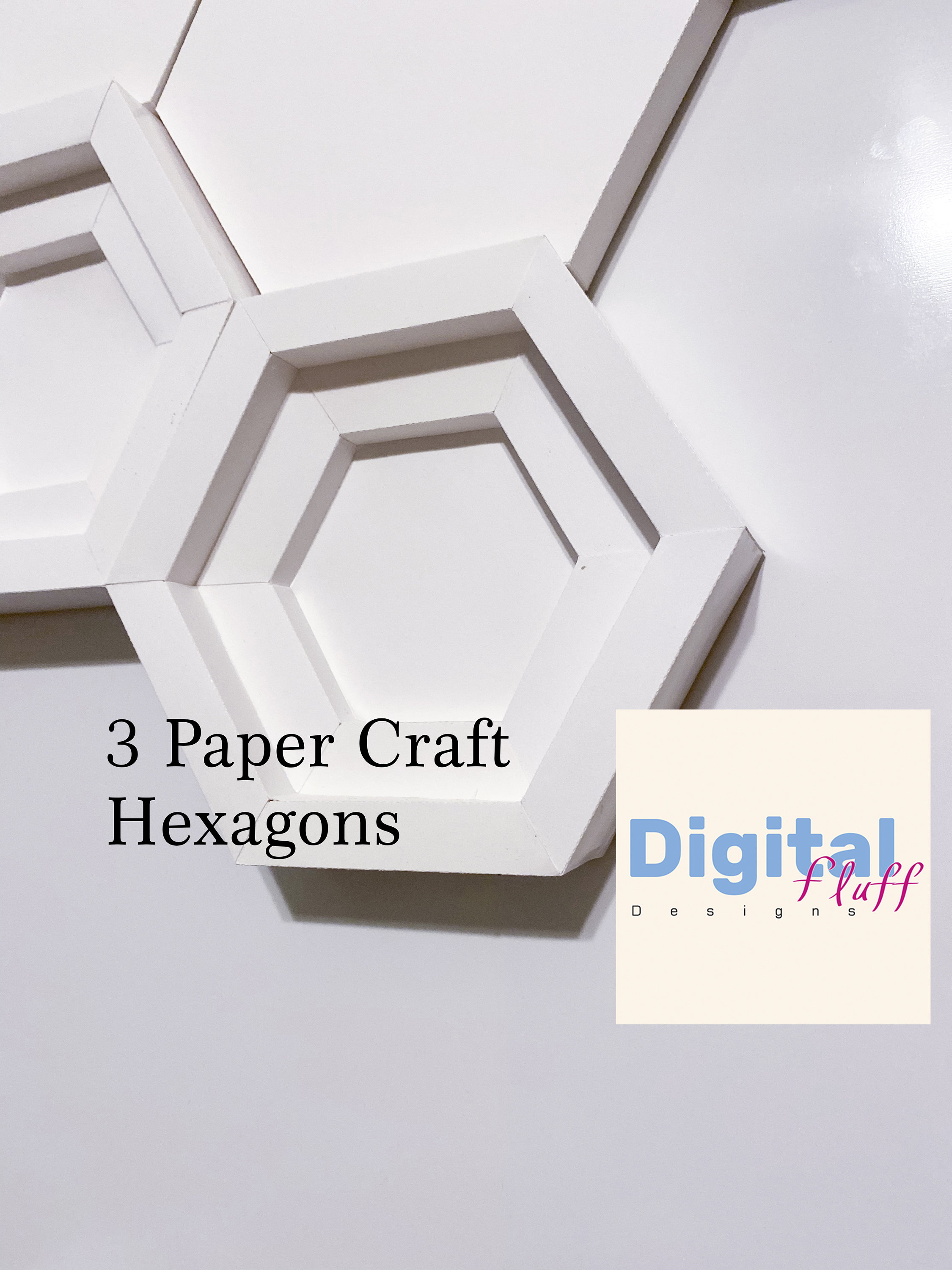 Paper Craft - Three Hexagon Templates - Etsy