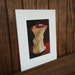 Apple Core Oil Pastel Painting Print - Etsy