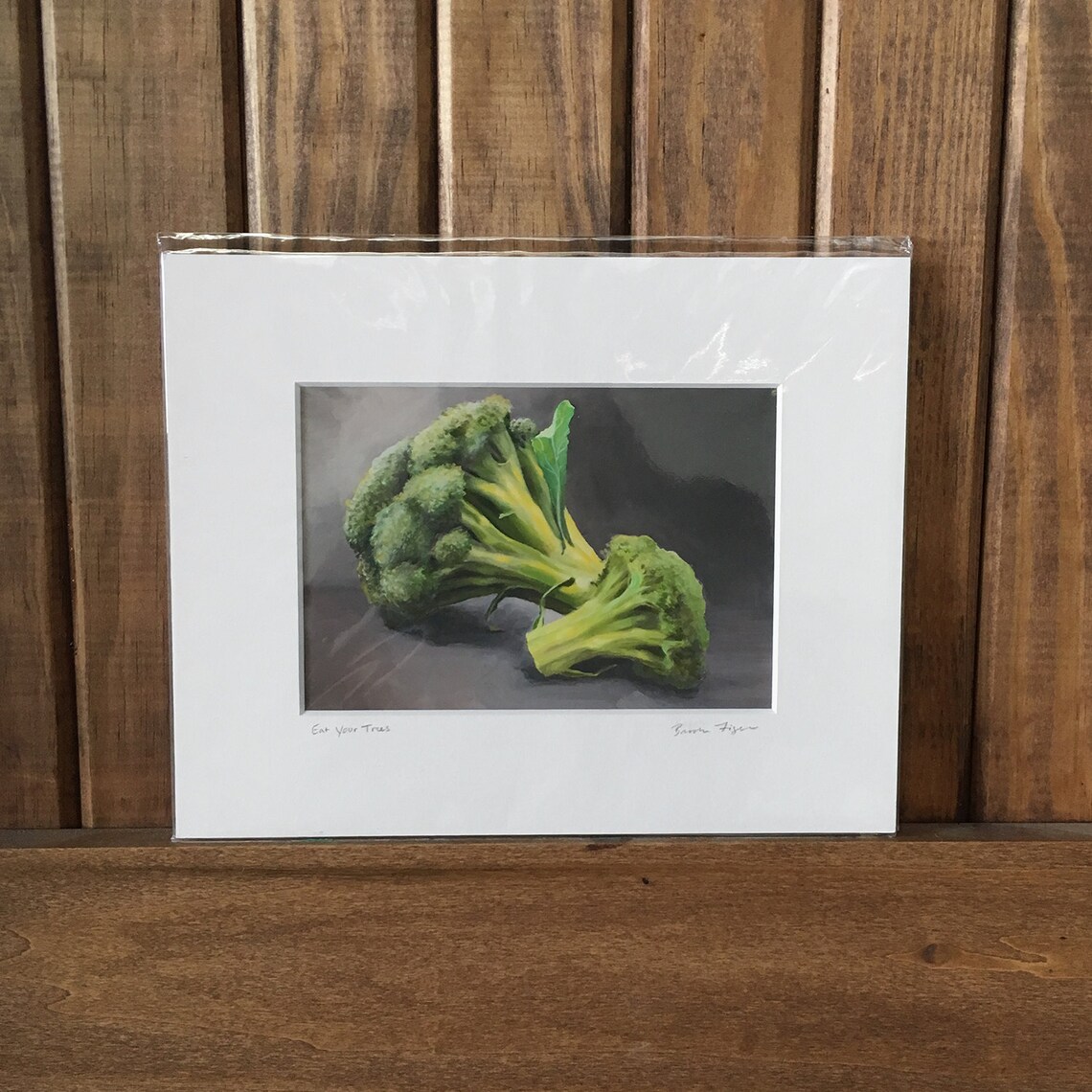 Broccoli Oil Painting Giclee Print - Etsy