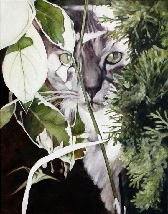 Art Print Print of Original Painting Cat Fine Art Print Cat | Etsy