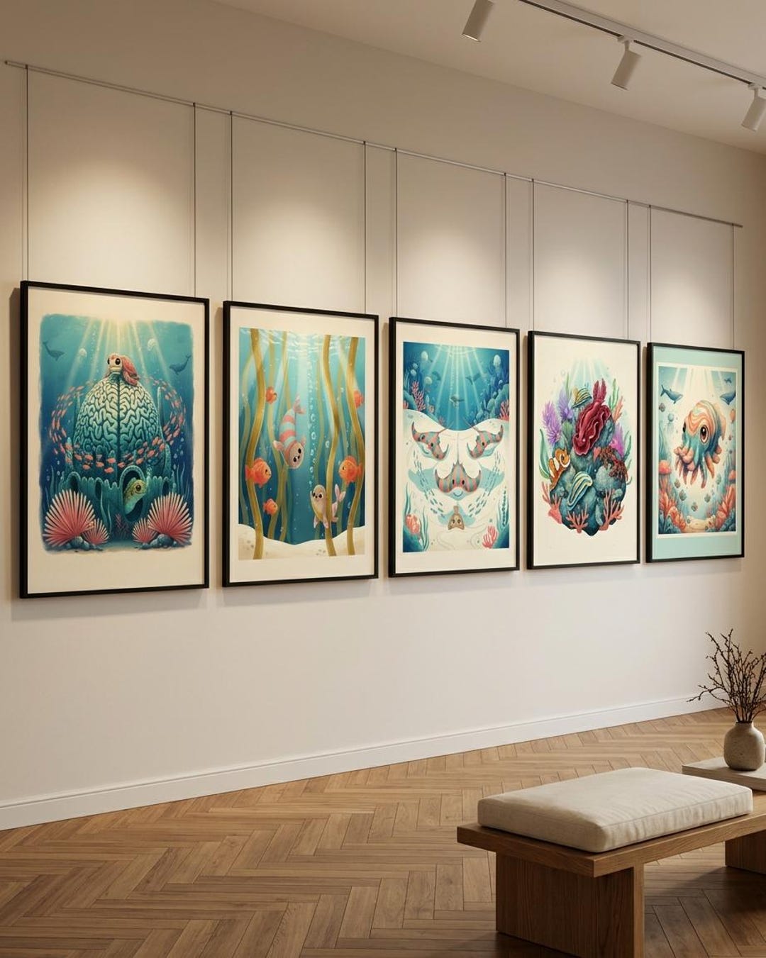 Ocean Spring Nursery Art: Coastal Theme, Scandinavian Style (digital ...